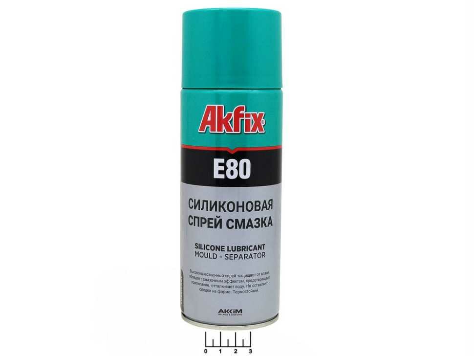 Аэрозоль Akfix E80 смазка силиконовая 400мл