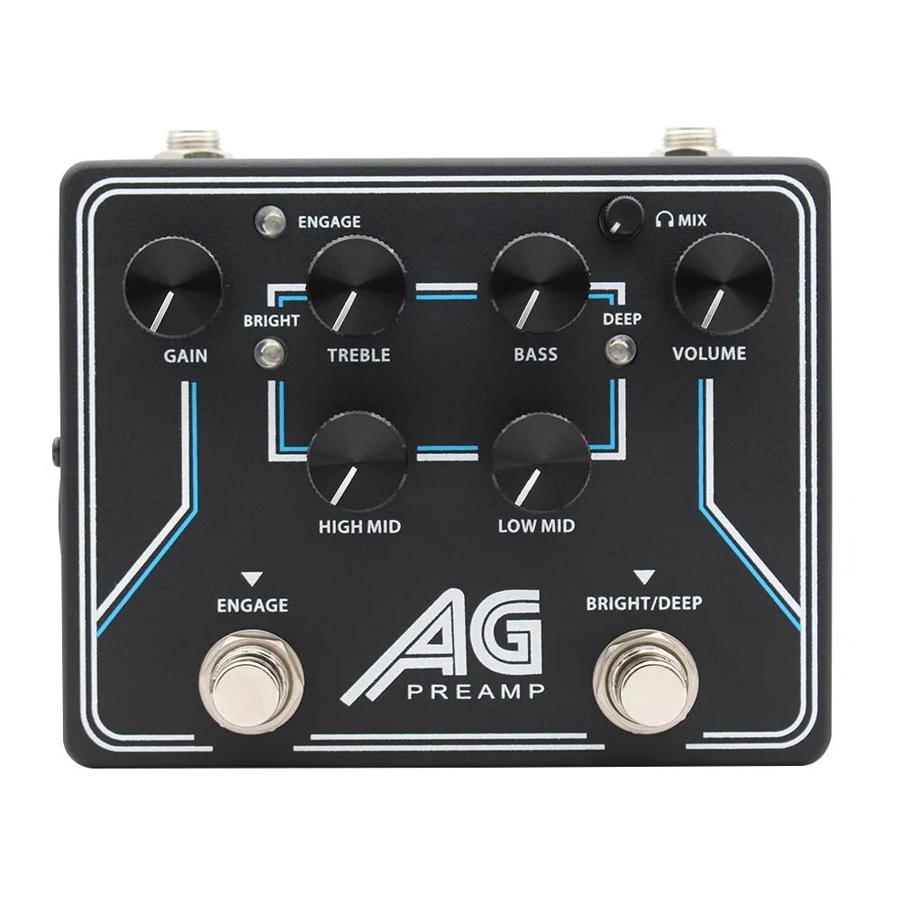 Demonfx New AG Preamp предусилитель для бас-гитары, аксессуары для баса