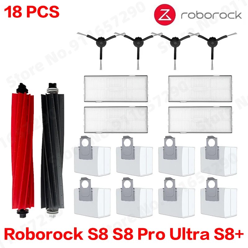Запасные части для робота-пылесоса Roborock S8 Pro Ultra S8+: салфетки для влажной уборки, Set 2