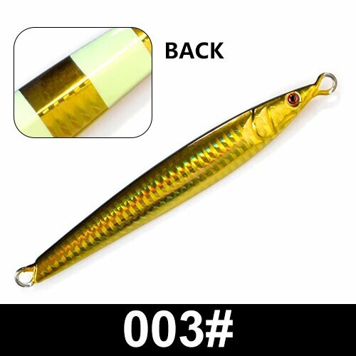 FTK Металлическая блесна для джиггинга 100-300 г Желтый, 157mm-150g, 003