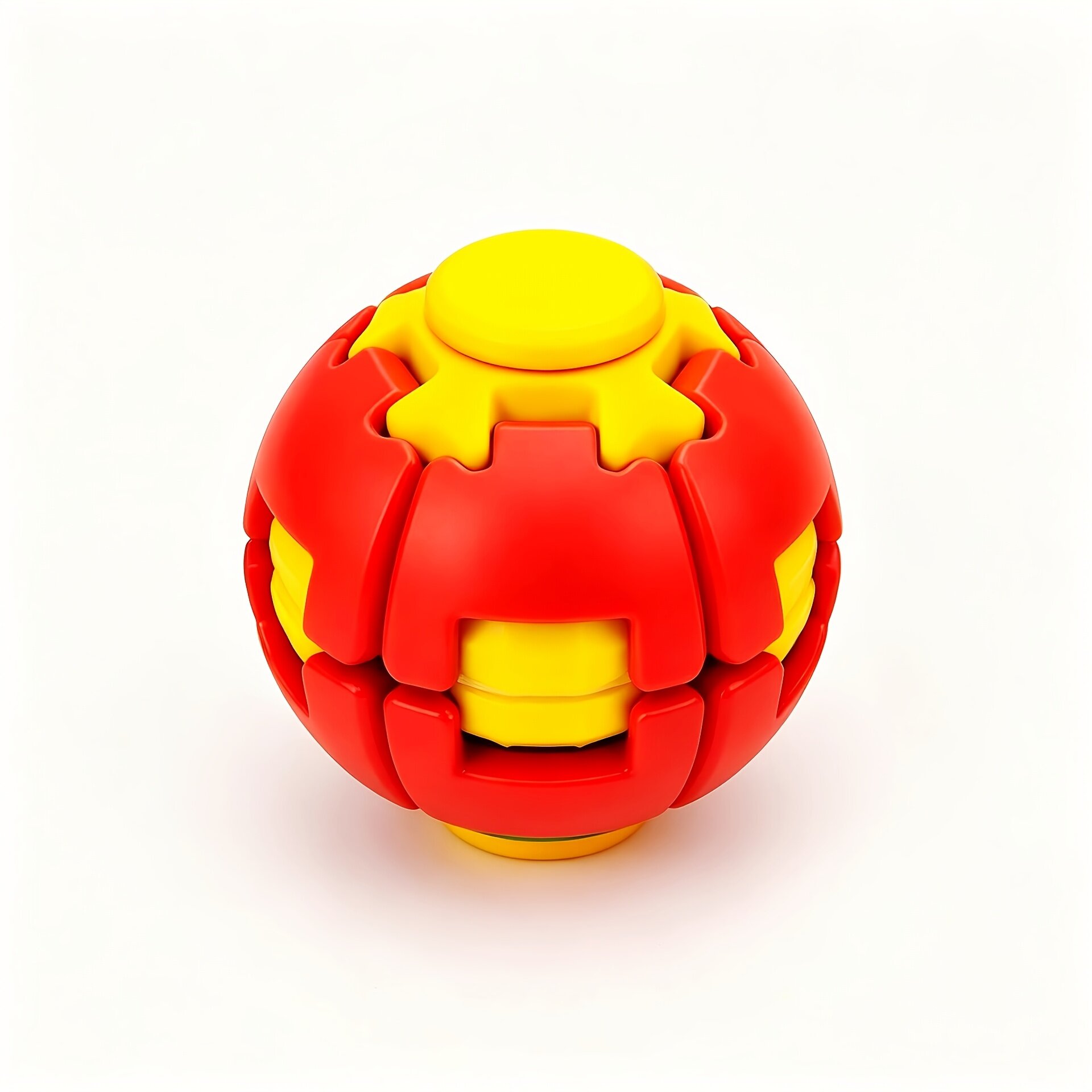 Finger Spinner, креативный вращающийся спиннер-антистресс, настольное украшение для офиса, красный+желтый