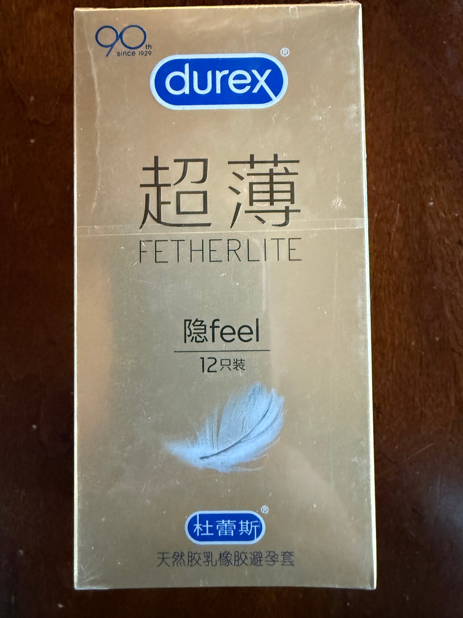 Ультра тонкие Презервативы Durex FEEL, натуральный каучуковый латекс- 12 штук