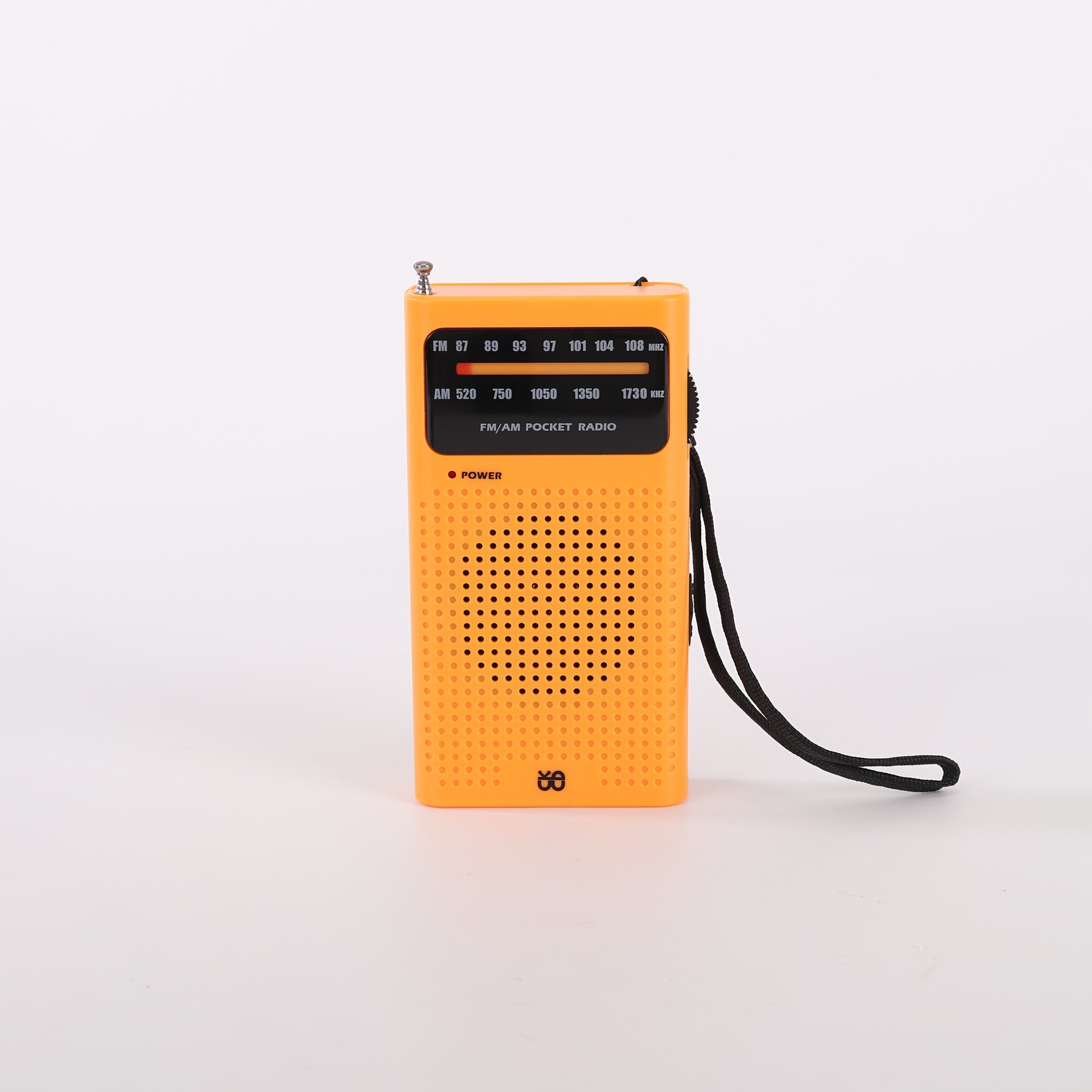 Портативное AM/FM радио с громким динамиком и разъемом для наушников, работает от 2 батареек AA, для дома и улицы, идеальный подарок для пожилых людей, желтый, модель W-908
