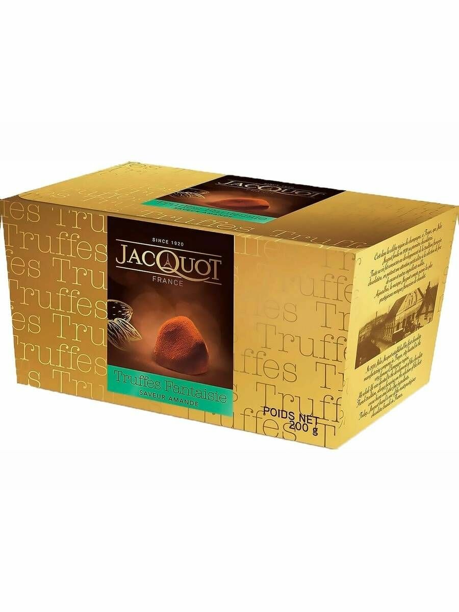 Конфеты Jacquot Трюфели классические Фантазия, со вкусом миндаля, 200 г