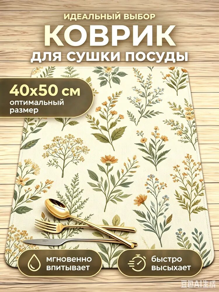 Сушилка для посуды, 50 см х 40 см , 1 шт