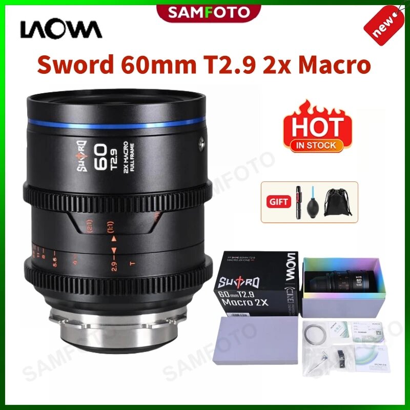 Макро-объективы Laowa Sword 15mm, 25mm, 35mm, 60mm, 100mm, 180mm PL Original Mount, 60mm T2.9