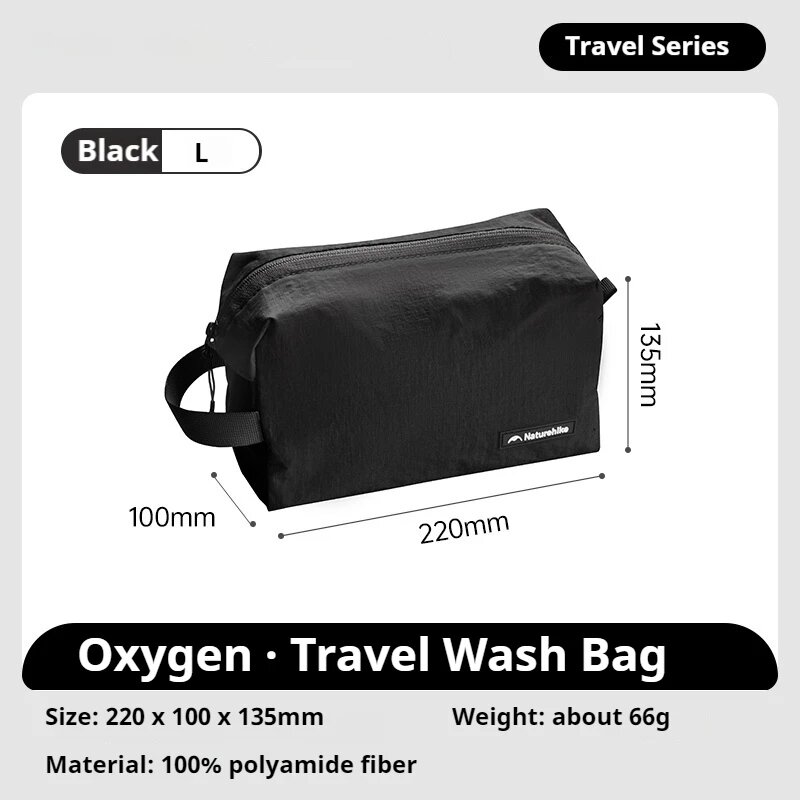 Naturehike Косметичка для путешествий Черный, Black-L