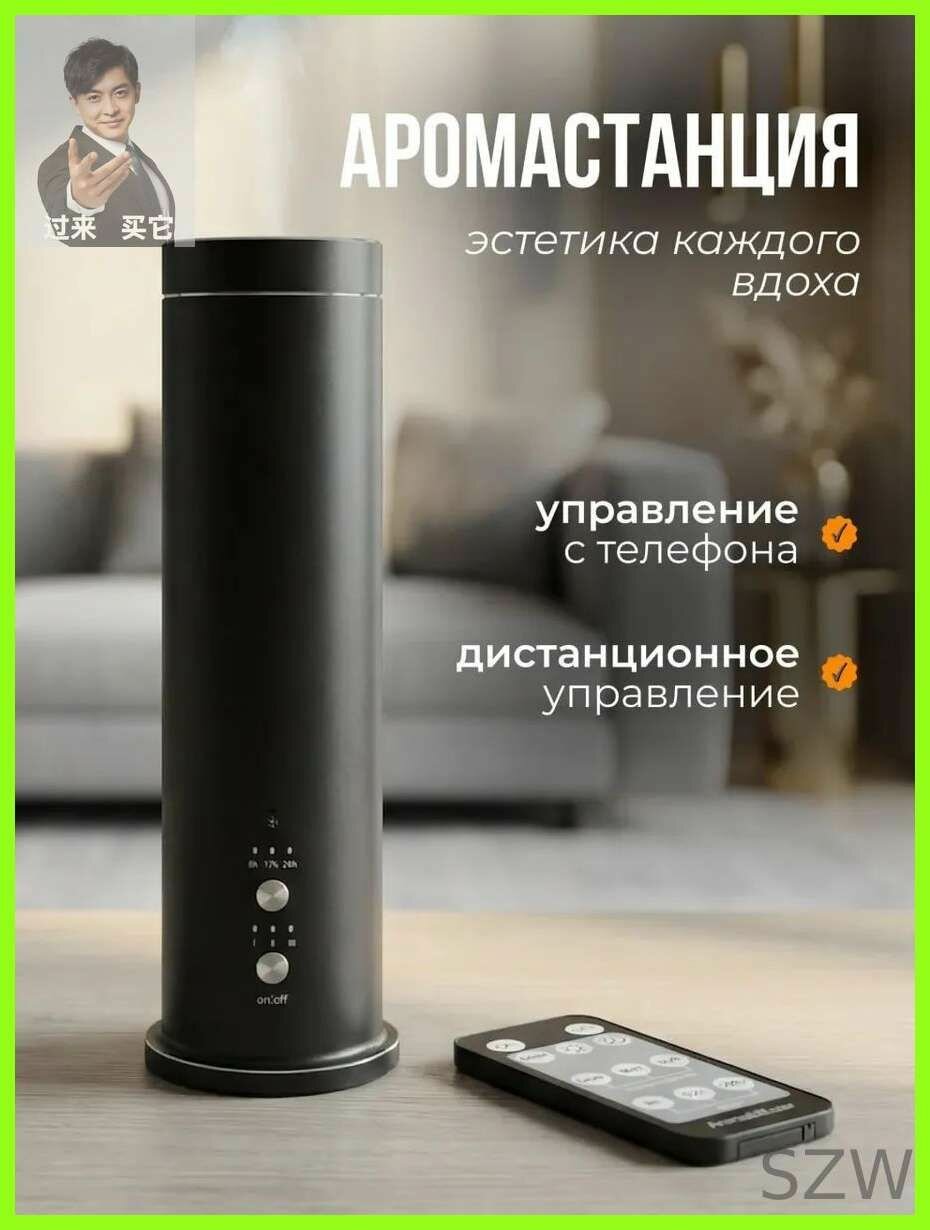 Аромадиффузор ультразвуковой iukl, черный