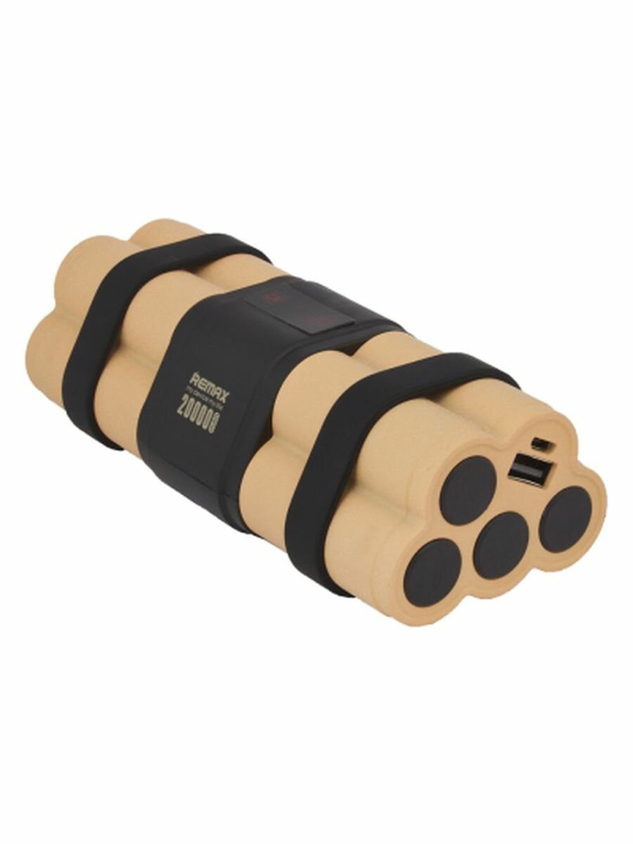 Повербанк (внешний аккумулятор) 20000 мАч REMAX RPL-39 Timebomb, 1хUSB, 2.1А, Li-ion, черный