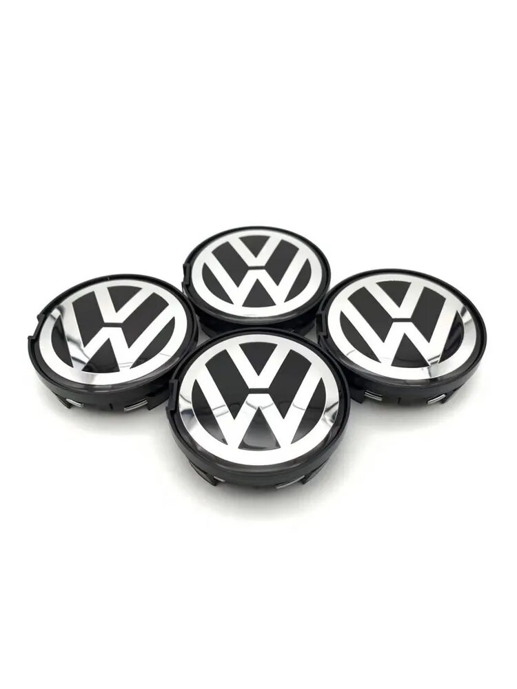Колпаки ступичные Volkswagen (Фольксваген) 62 мм, комплект 4 шт. 7M7601165/7D0601165
