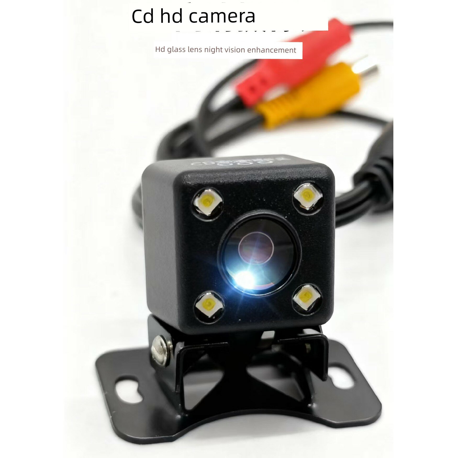 12V Автомобильная камера заднего вида с датчиком CCD, 4-LED ночным видением, HD стеклянной линзой для автомобилей