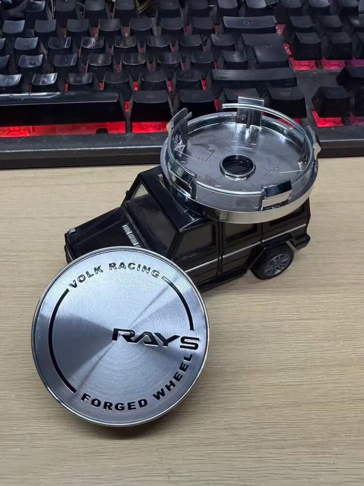 Колпачки заглушки на литые диски RAYS 60/57/9 мм, 4 шт. На диск Ауди LADA влезут.