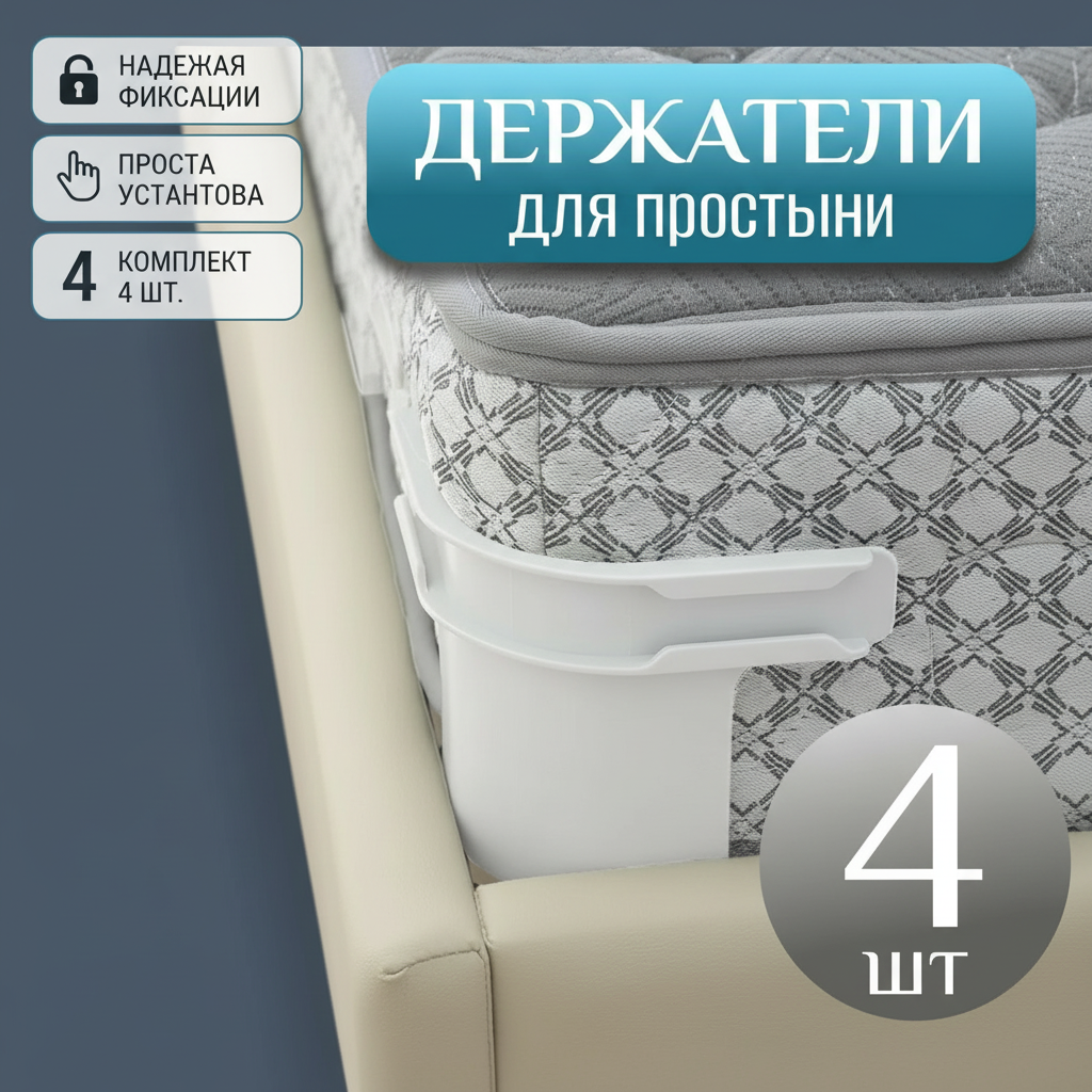 Держатель для простыни, зажимы и фиксаторы для простыни на матрас