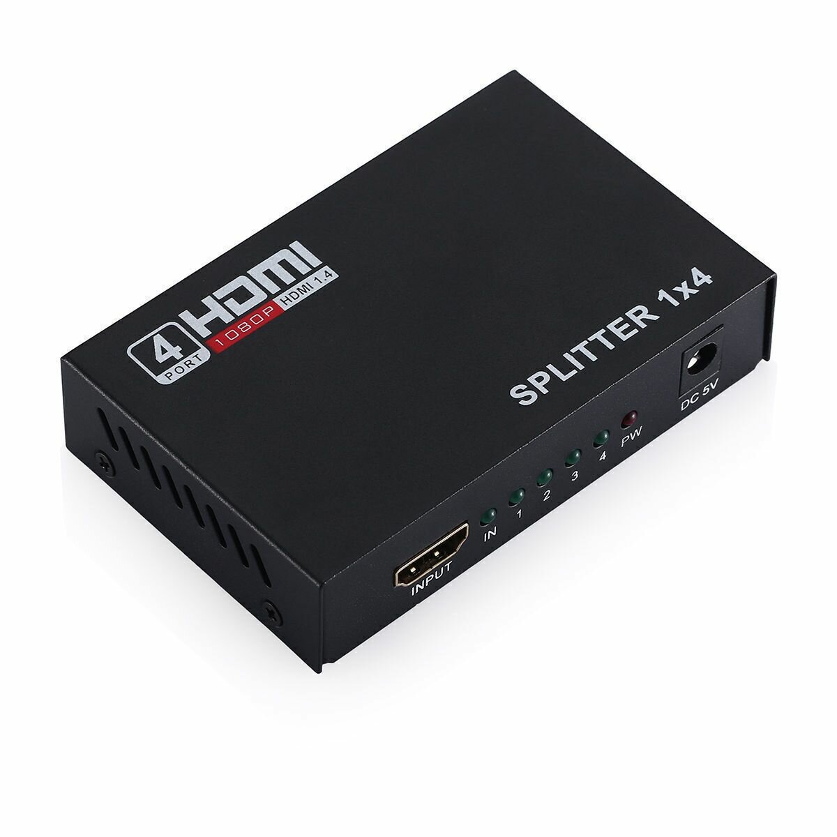 HDMI-разветвитель 1x4 с адаптером питания