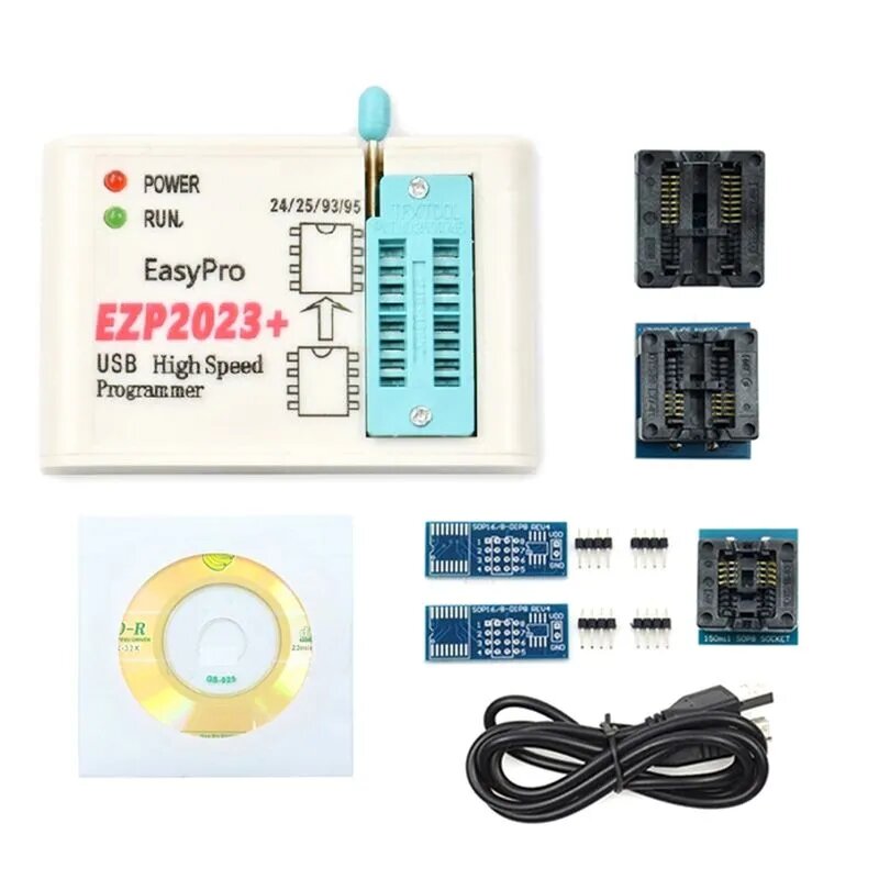 EZP2023 Высокоскоростной программатор SPI FLASH Поддержка 24/25/93/95 EEPROM Bios 25T80 Запись автономного копирования