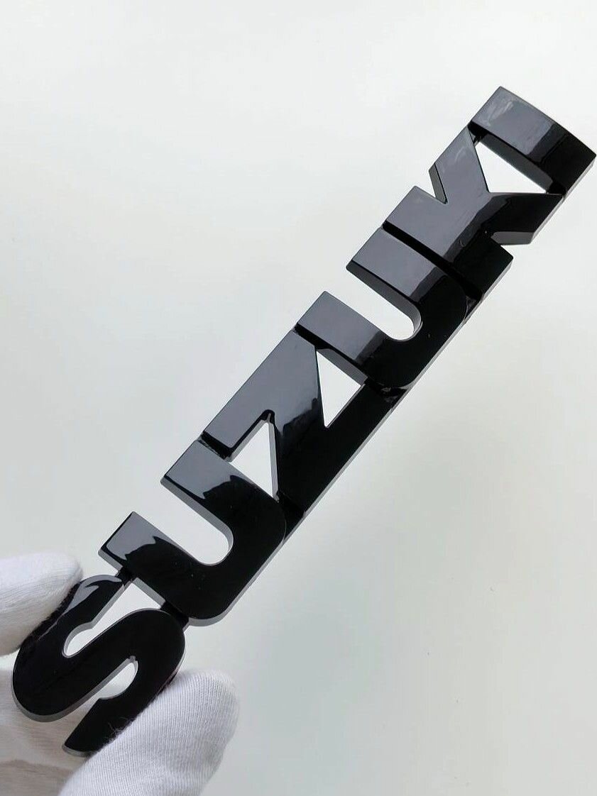 Надпись Suzuki 155*25 мм шильдик эмблема Suzuki Сузуки, 1 шт