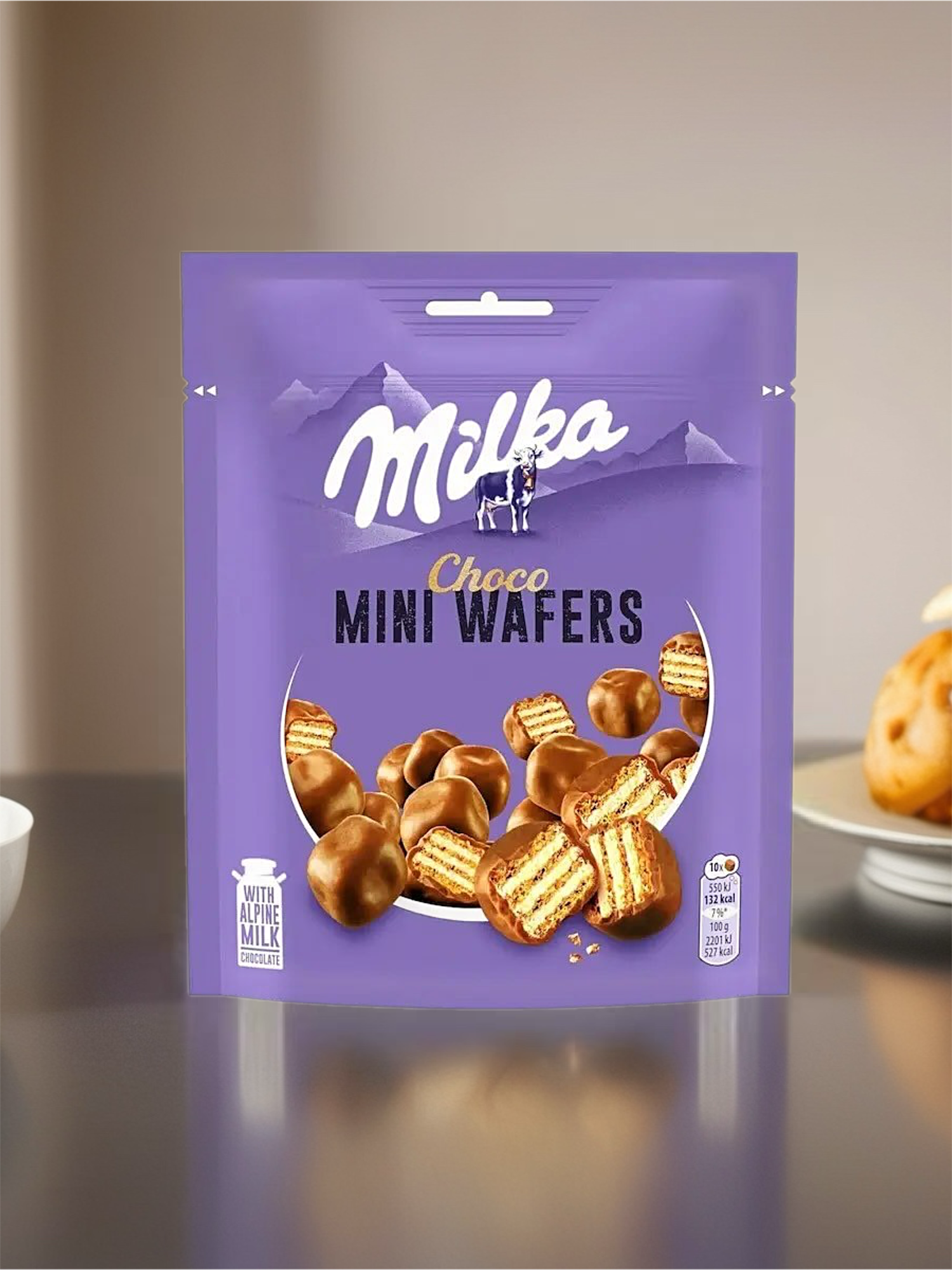 Milka Mini Wafers Милка вафли Мини Вафер, 110г (Германия)