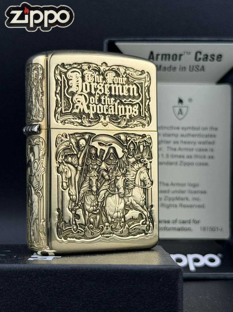 Зажигалка Zippo Four Horsemen of the Apocalypse всадники