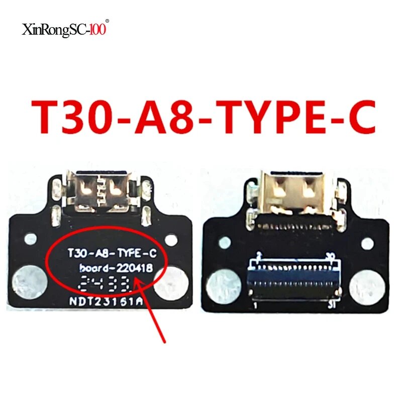 Оригинальная USB-плата T30-A8-TYPE-C, разъем для зарядки Type-C, запчасти для ремонта мобильных устройств и планшетов