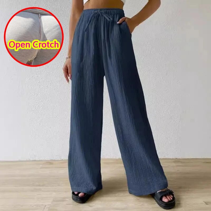 Женские свободные брюки-трусы лайкры 5XL, Синий, Blue