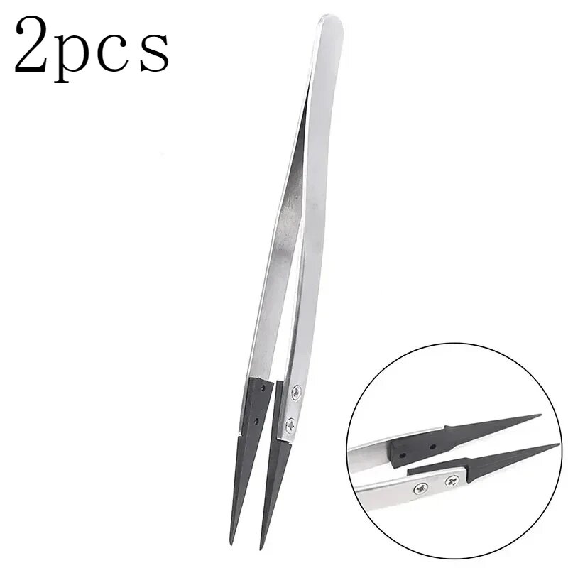 Антистатические керамические пинцеты для ремонта электроники 259A-2pcs