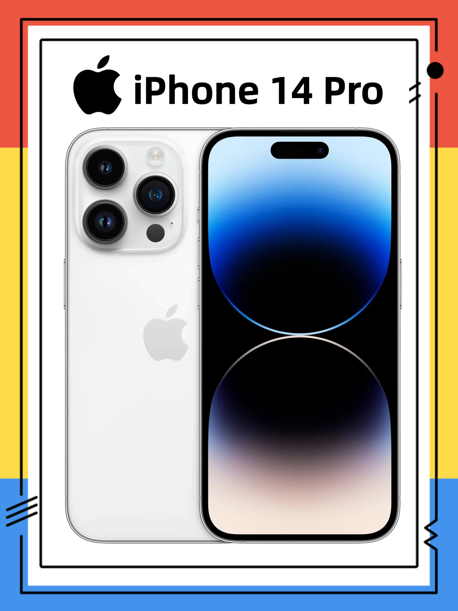 Смартфон Apple iPhone 14 Pro, 6.1", 6ГБ/128ГБ, NFC, камера 48Мп