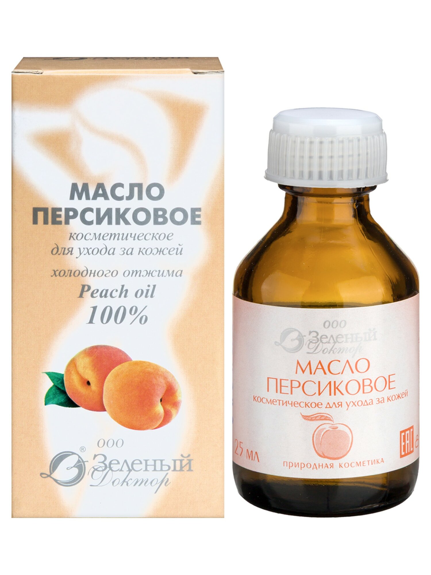 Масло косметич персиковое 25МЛ — Масло косметическое - 25 мл, флакон