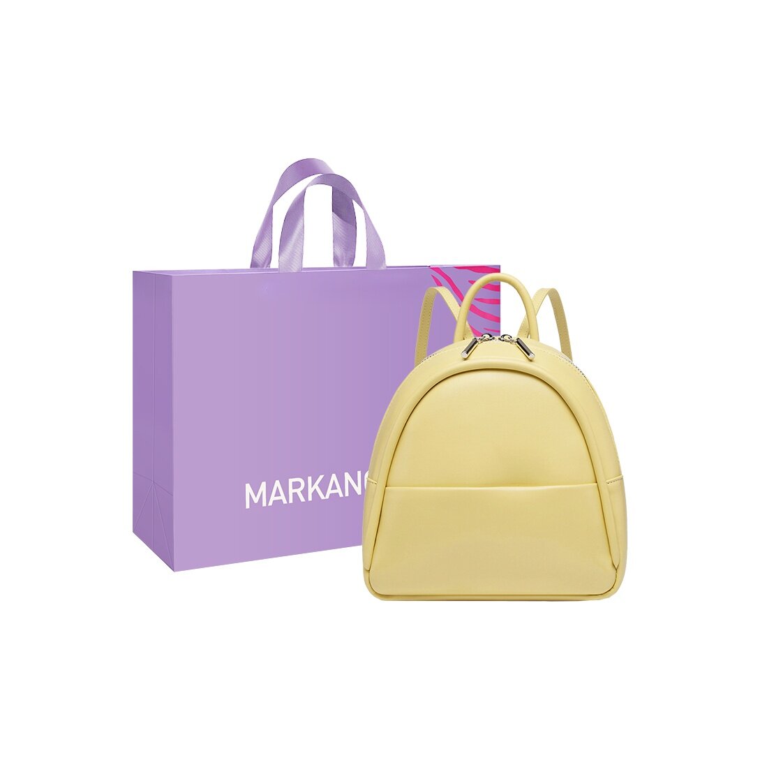 Рюкзак унисекс MARKANGARO 5621291, коричневый, PU, средний размер