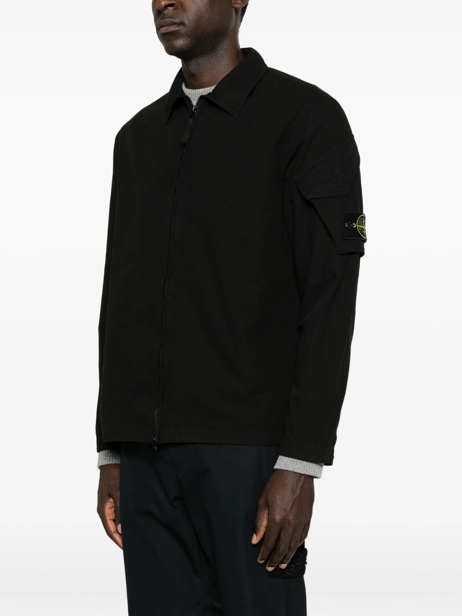Рубашка Stone Island Zip-fastening overshirt, размер S — фото 1