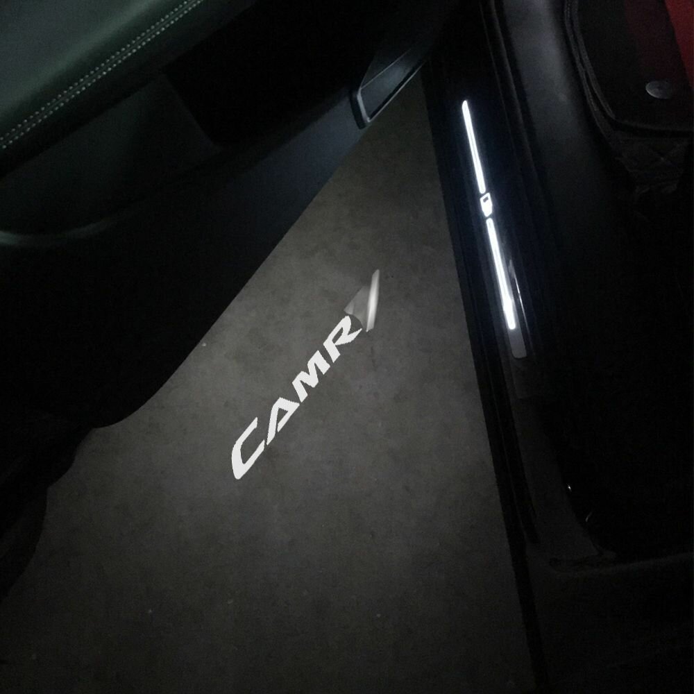 LED проекторы логотипа в двери Toyota Camry (V40, V50, V55, V70): подсветка дверей Тойота Камри, 2 шт.
