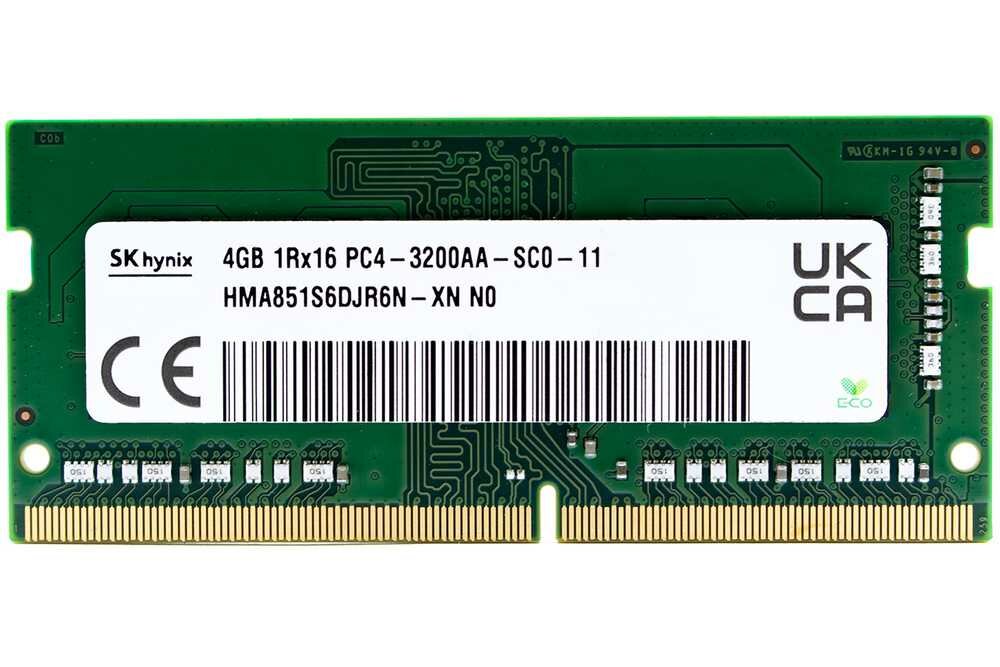 Оперативная память SODIMM 4GB DDR4-3200 SK hynix HMA851S6DJR6N-XN