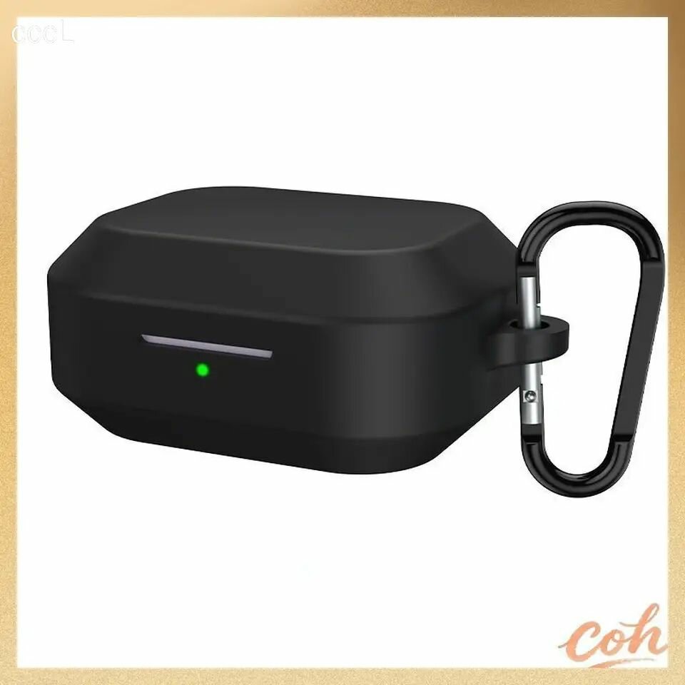 Силиконовый защитный чехол для наушников Realme Buds Air8 Pro с альпинистской пряжкой/ устойчив к падениям и царапинам, минимализм и универсальный/ доступен в нескольких цветах
