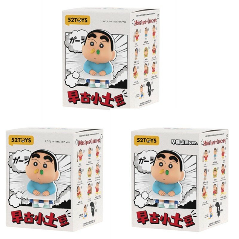52toys Крэйон Шин-чан Ранний Картофель Случайная Коробка Фигурка Коллекционная Серия 3 Штуки Неповторимые Коллекционеры