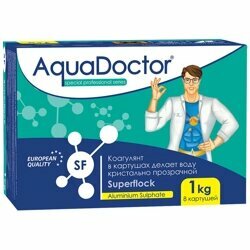 Aquadoctor средство коагулирующее Superflock 1 кг в картушах