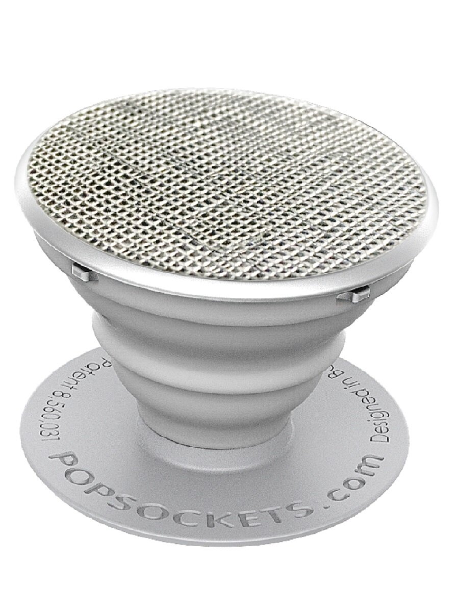 PopSockets / Держатель для телефона попсокет 800100 Saffiano Silver