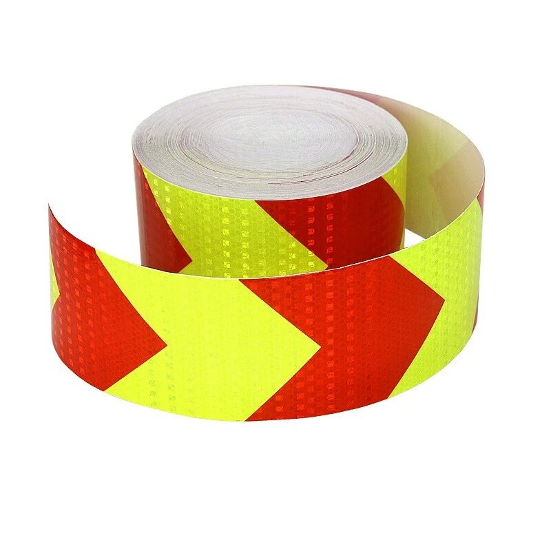 Светоотражающая лента со стрелкой, 5x300 см, Red-Green
