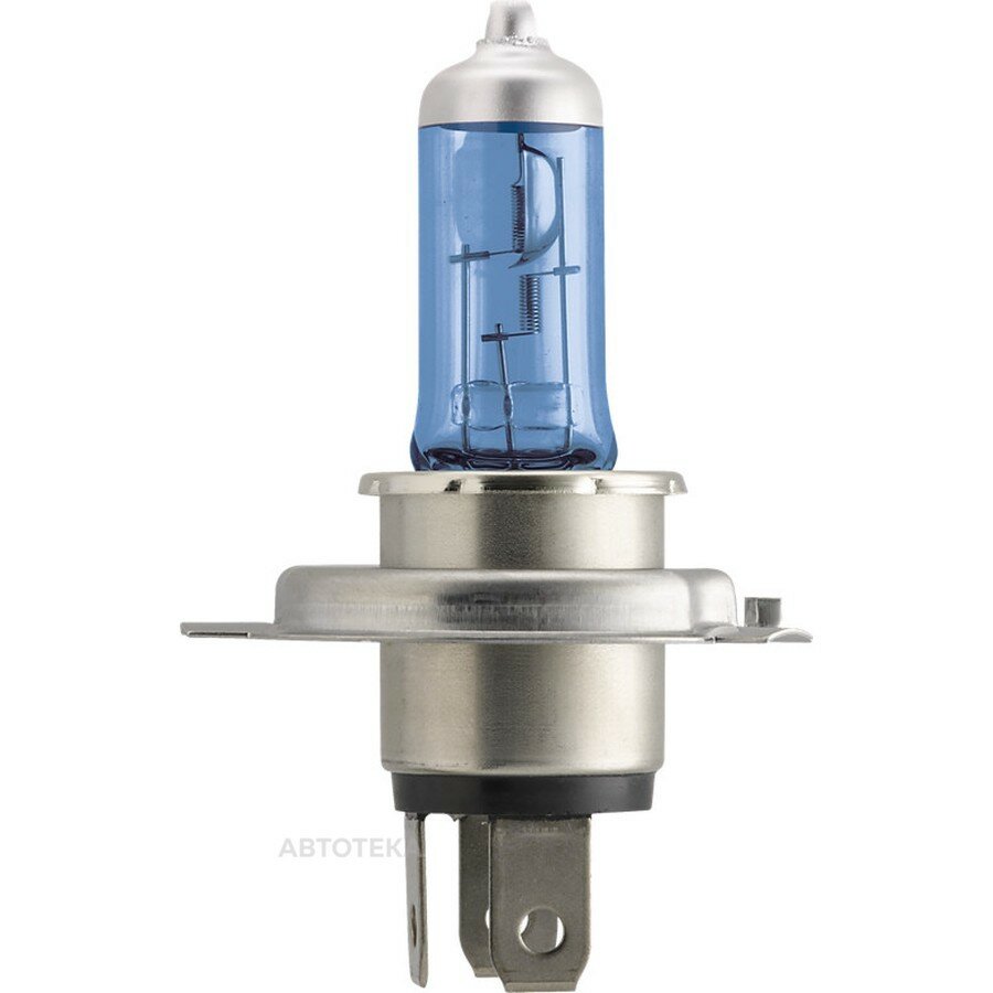 Лампа галогеновая головного света H4 P43t 4300K Crystal Vision 12V 60/55W Блистер 2+2 шт PHILIPS 12342CVSM