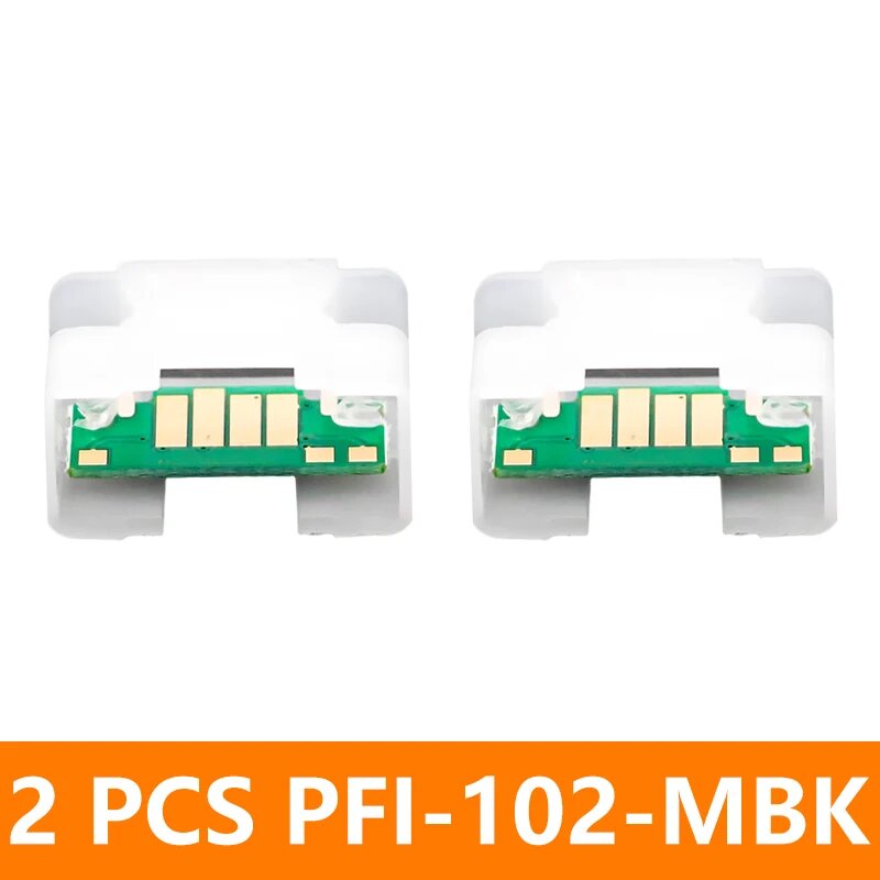 2 шт. Чип PFI-102 MBK для Canon