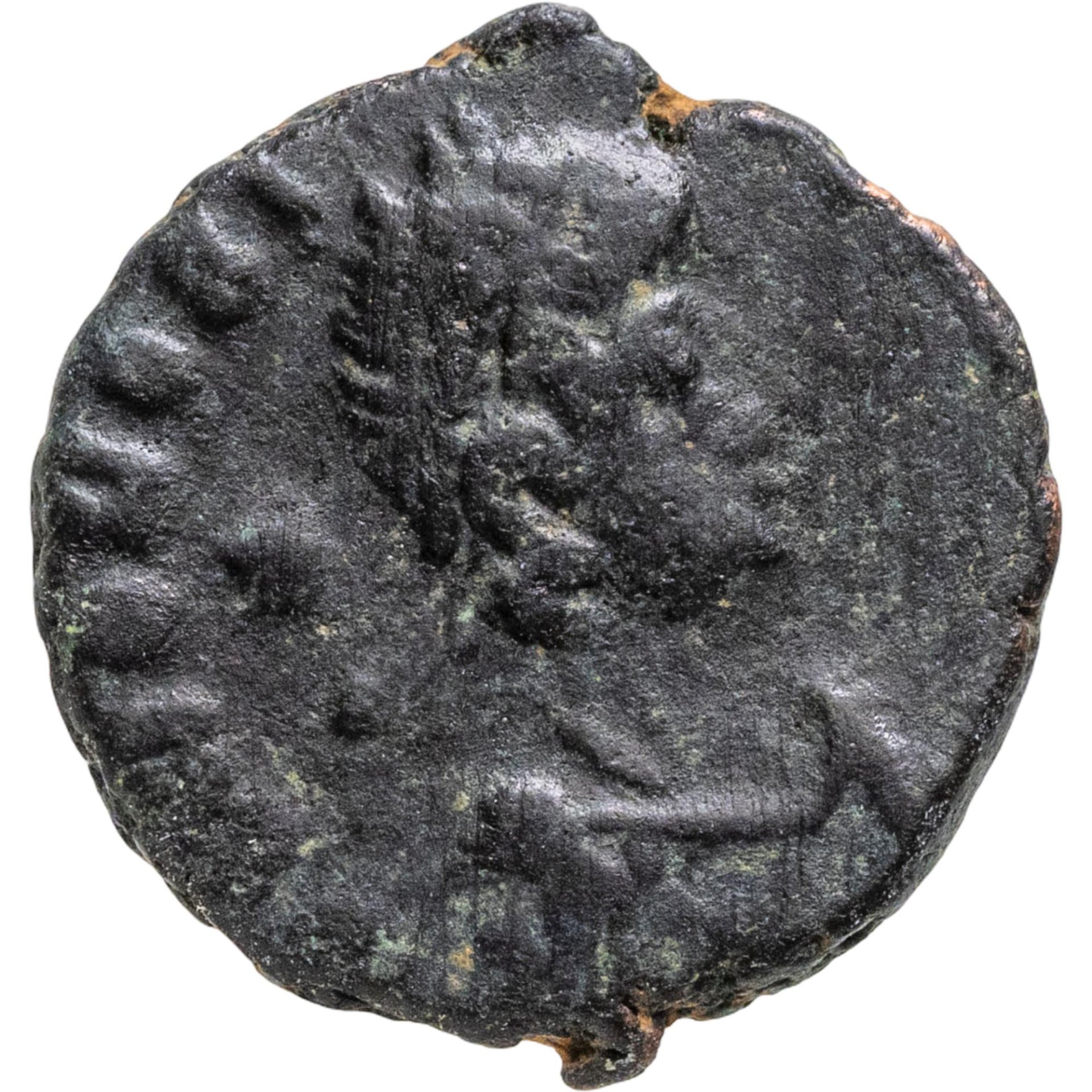 Римская империя, император Гонорий, 408-423 гг , АЕ4, Бронза, в сохранности VF