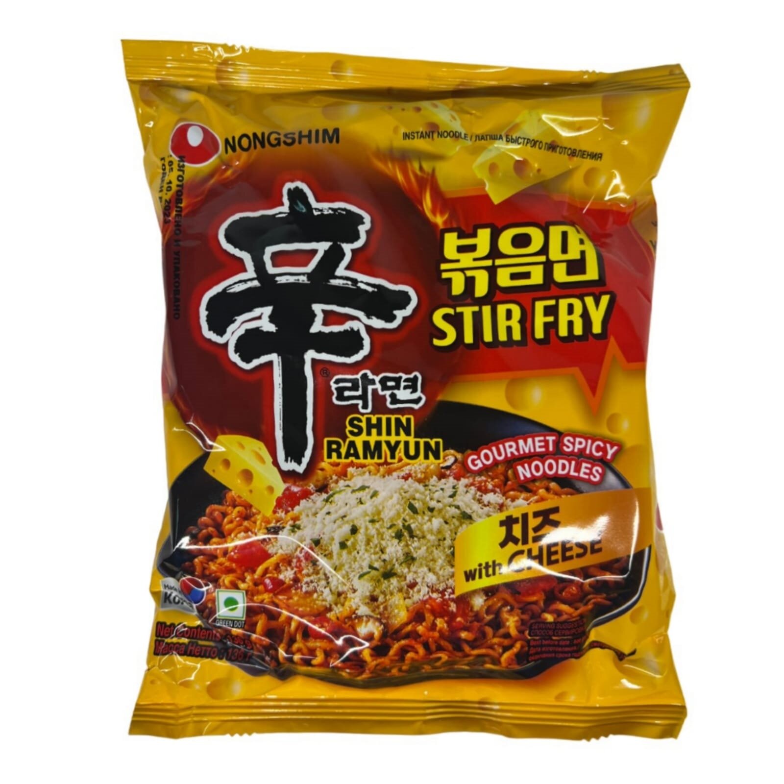 Лапша жареная с сыром Nongshim Stir Fry Cheese 136 г
