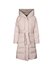 Куртка MooRER Belted hooded puffer jacket, размер 40, розовый