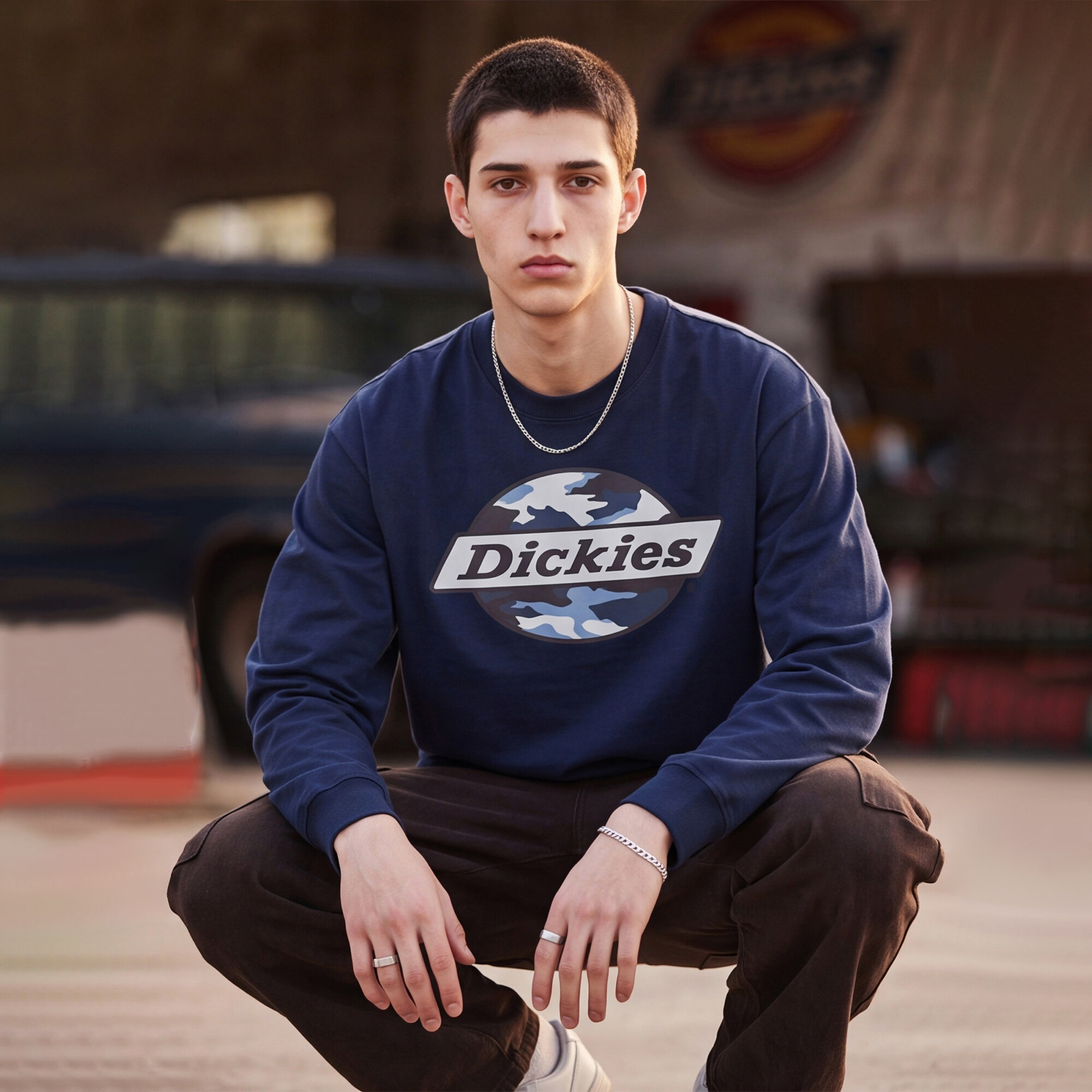Майка Dickies, размер S, темно-синий — фото 1