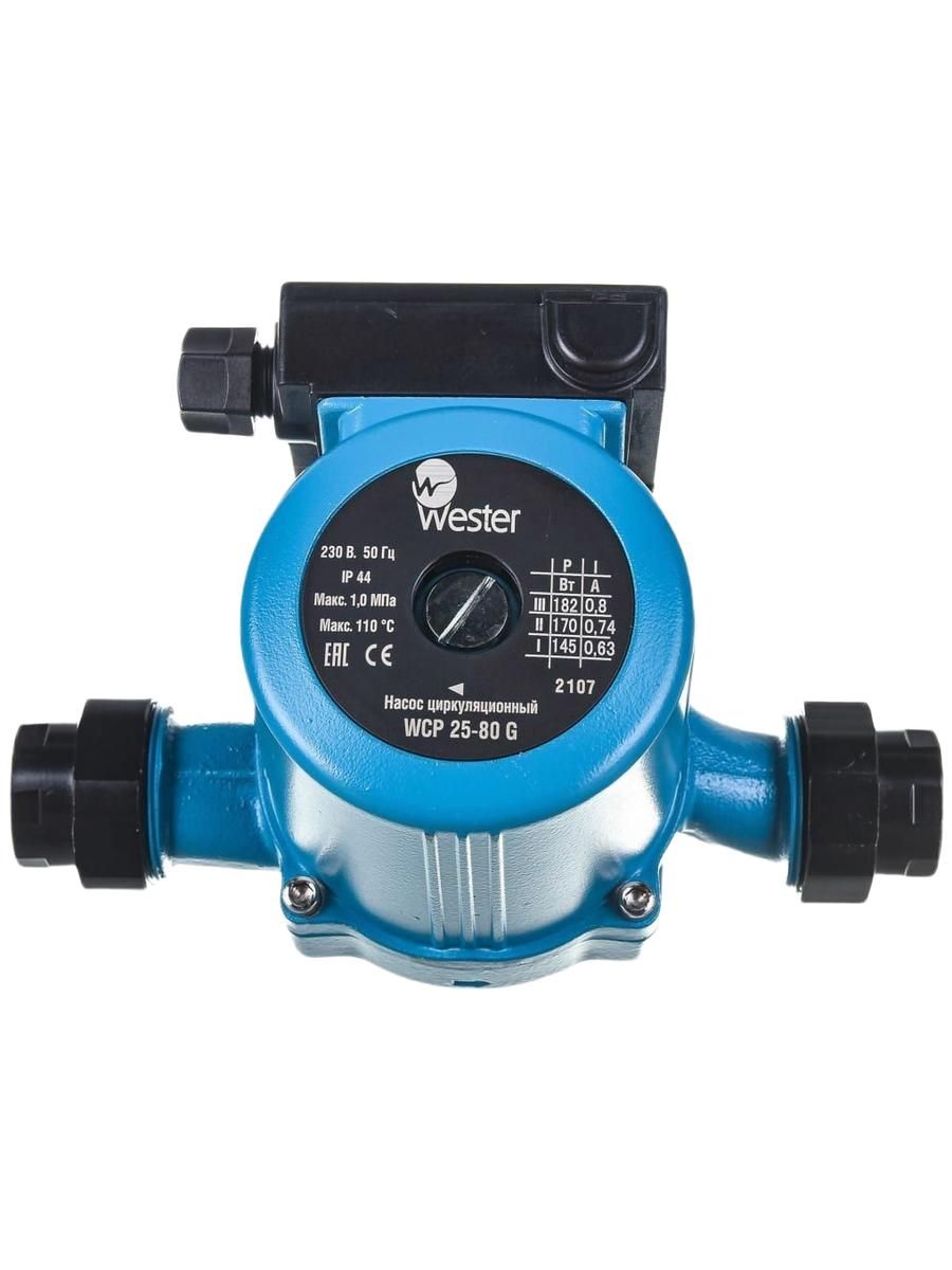 Насос циркуляционный Wester WCP 25-80G (с гайками)