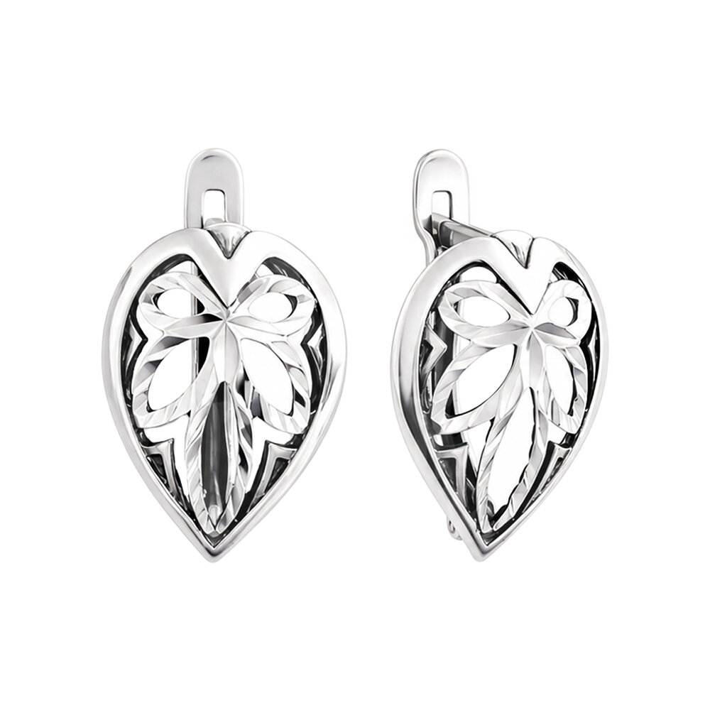 серьги из серебра