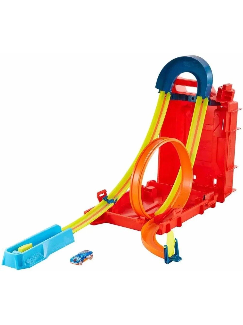 Hot Wheels Набор трюков Трек Билдер Анлимитед канистра бензина HDX78
