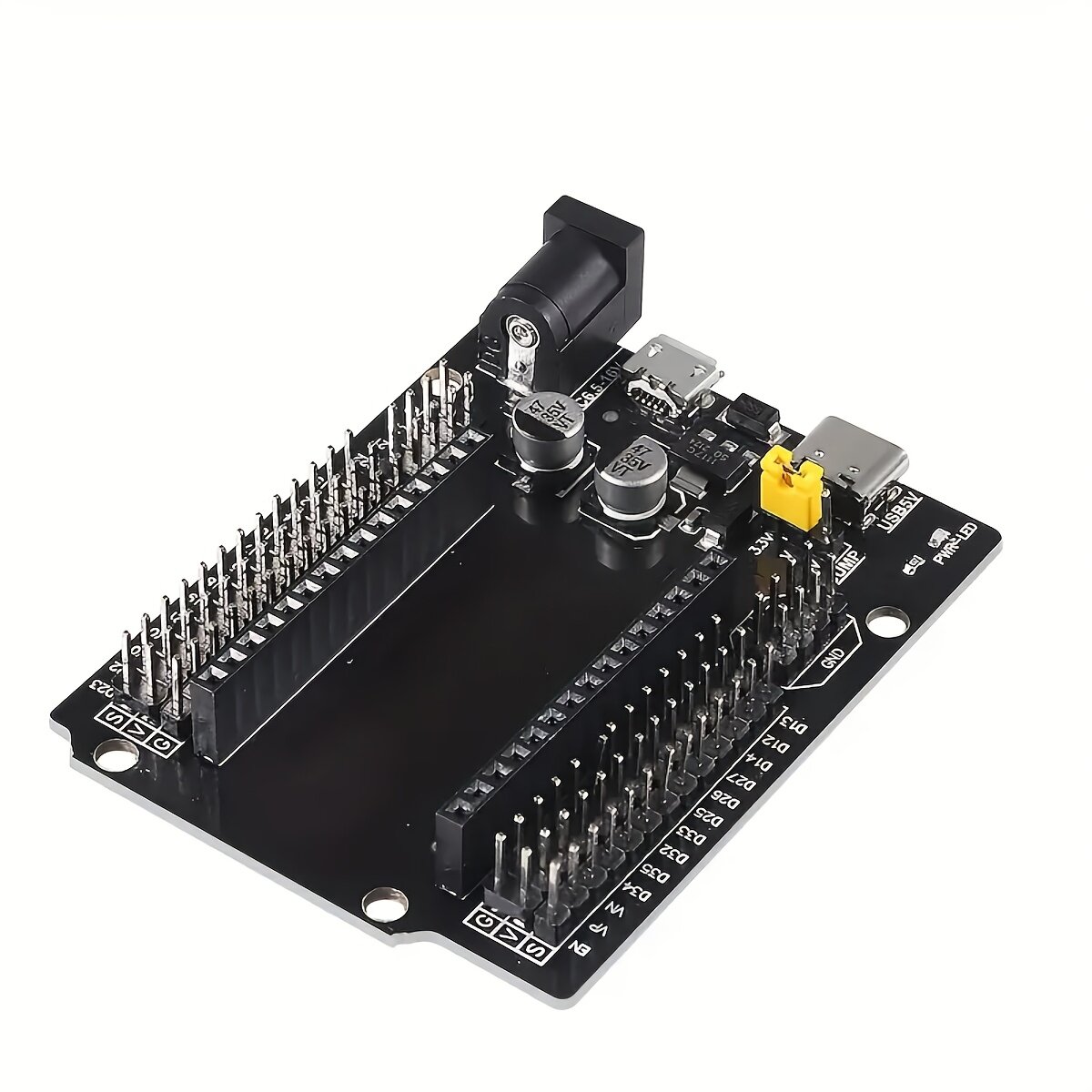 Отладочная плата ESP32 с GPIO, 30 контактов, разъемы Type-C и Micro USB, двухъядерная, 1 шт.