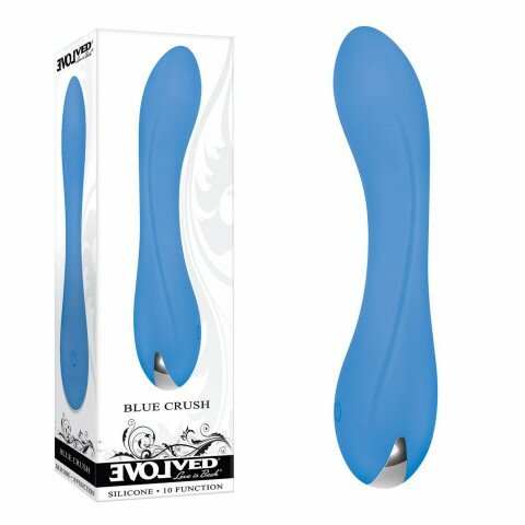 K-88746 BLUE CRUSH Гибкий силиконовый вибратор Evolved Novelties