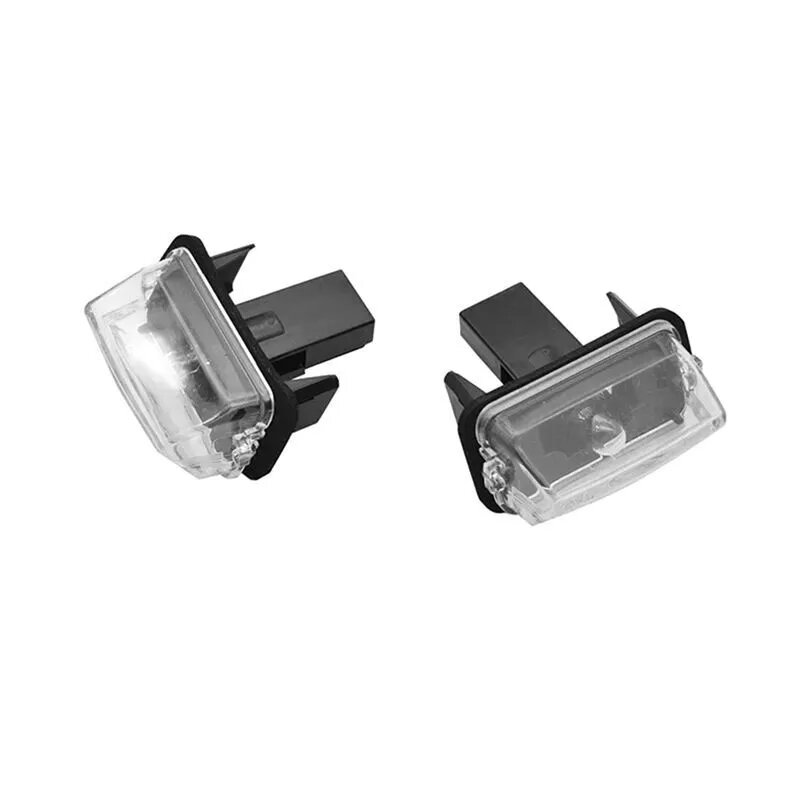 Подсветка заднего номерного знака Toyota Camry, Corolla, Verso, Auris, Avensis, Yaris, Vios, Levin, Highlander . Набор 2 шт, прозрачные/черные, ABS