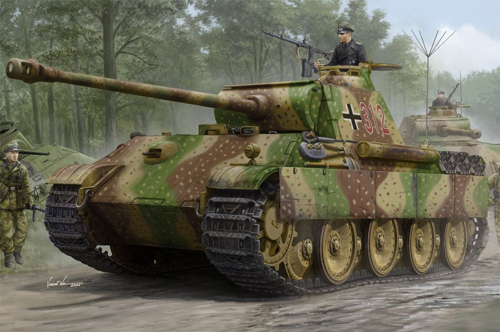 1/35 Немецкий танк Panther G ранняя модель. Сборочная модель