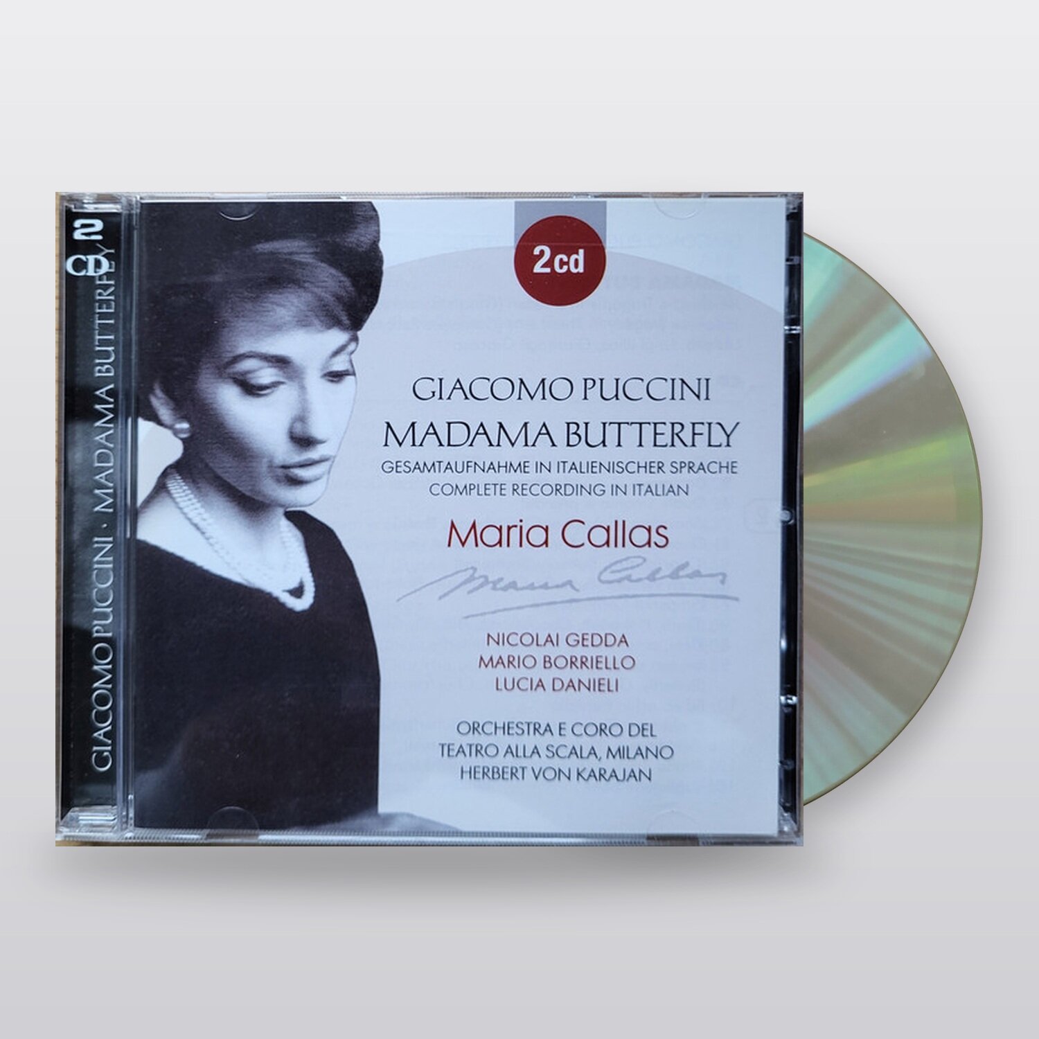 Аудио CD Giacomo Puccini, Maria Callas, Lucia Danieli, Nicolai Gedda, Mario Borriello, Or. Madama Butterfly (CD, Remastered, Mono)